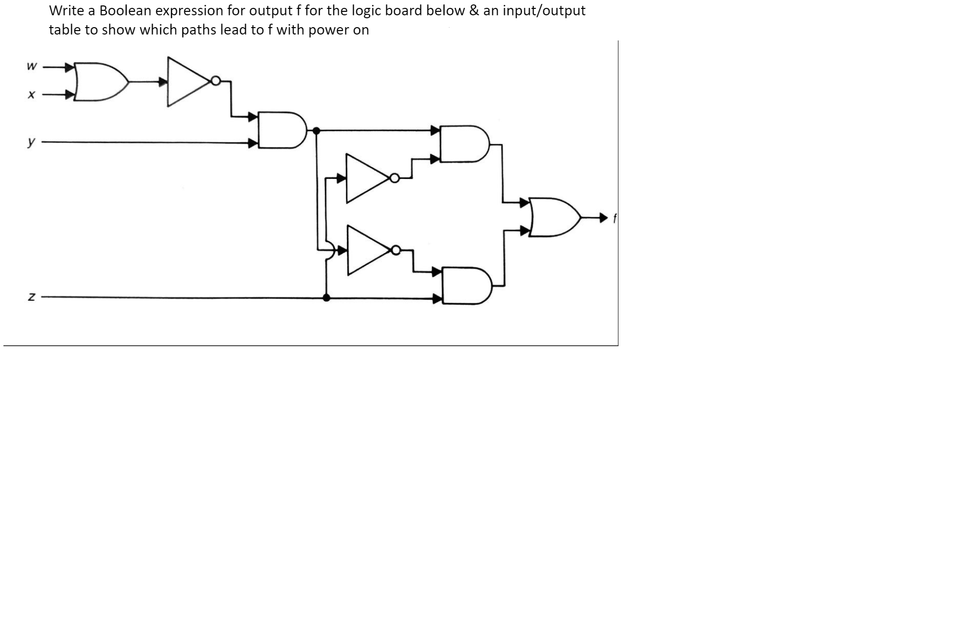 Solved Write A Boolean Expression For Output F For The Logic 7480
