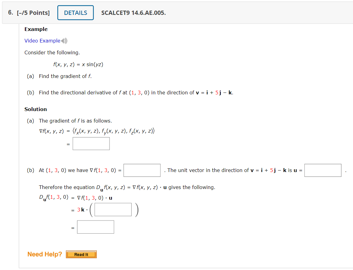 Solved Example Video Example (1)) Consider the following. | Chegg.com