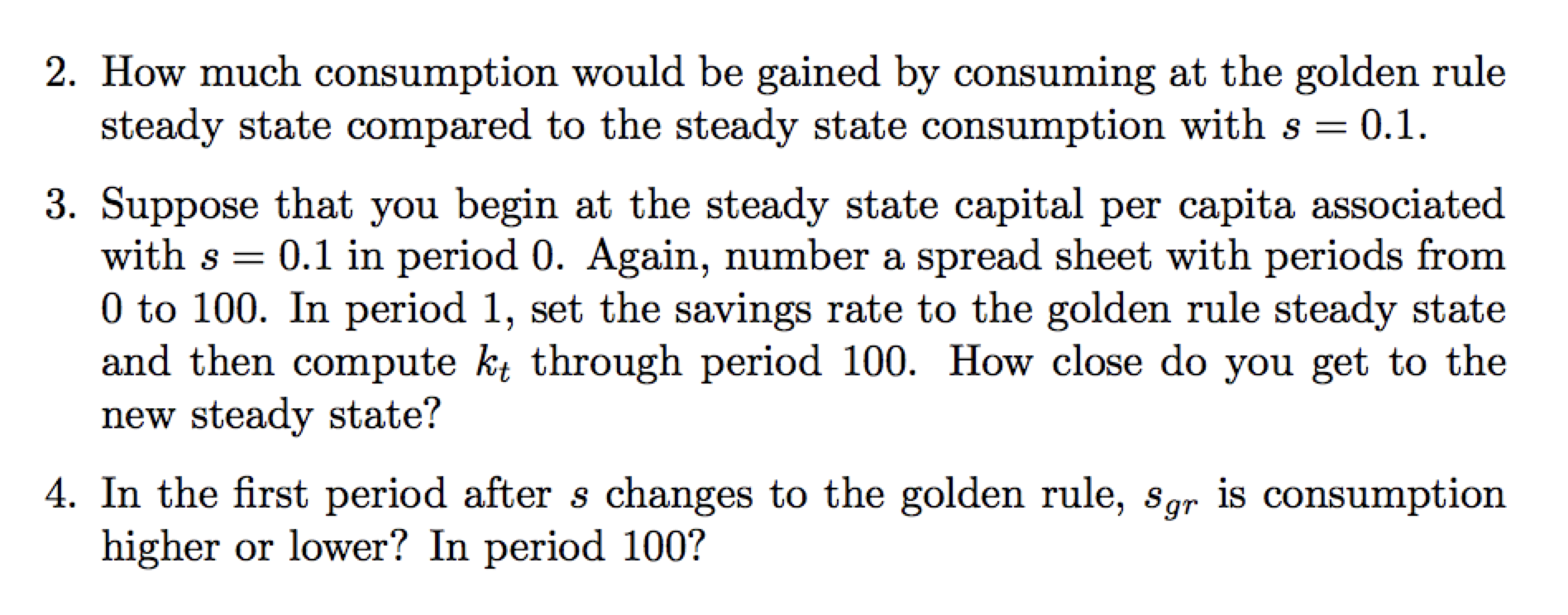 2 Golden Rule Capital Again, start with the equation | Chegg.com
