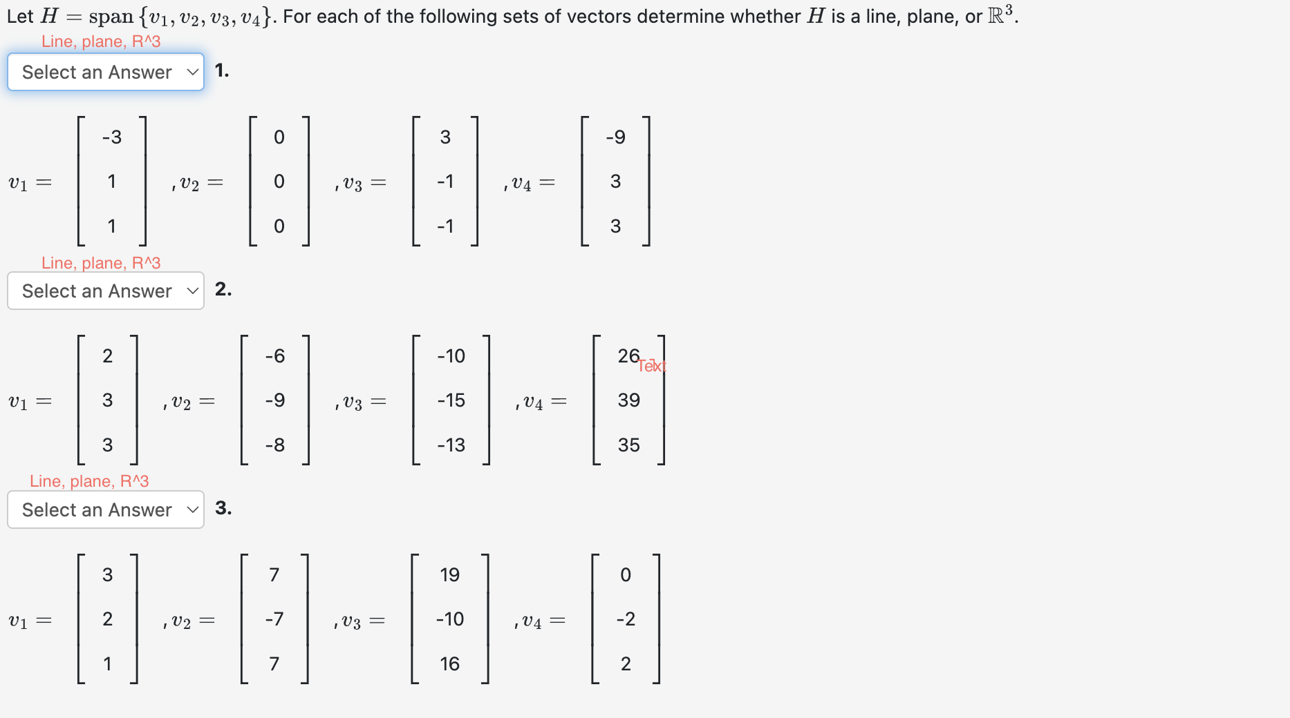 Solved Help me with this please choose on of the three | Chegg.com