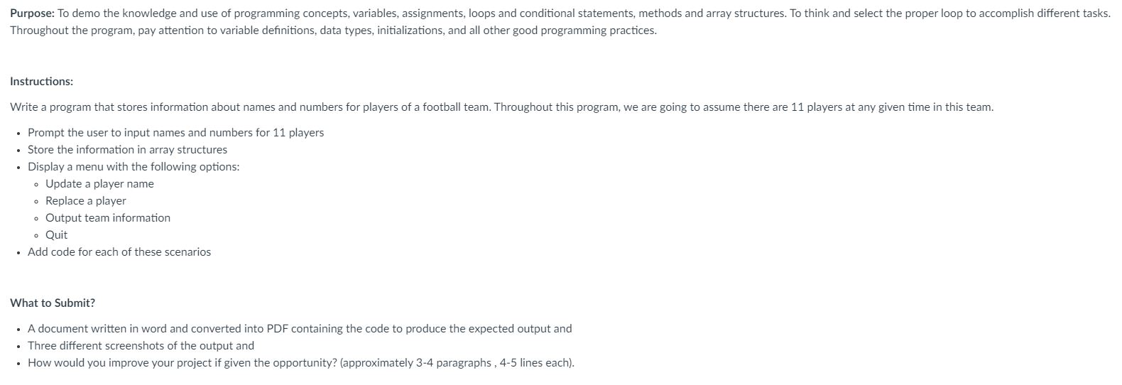 Solved Throughout the program, pay attention to variable | Chegg.com