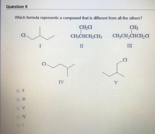 Solved Question 5 The most stable conformation of butane is: | Chegg.com