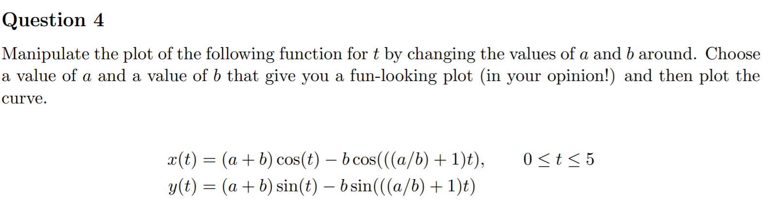 Solved Question 4 Manipulate the plot of the following | Chegg.com