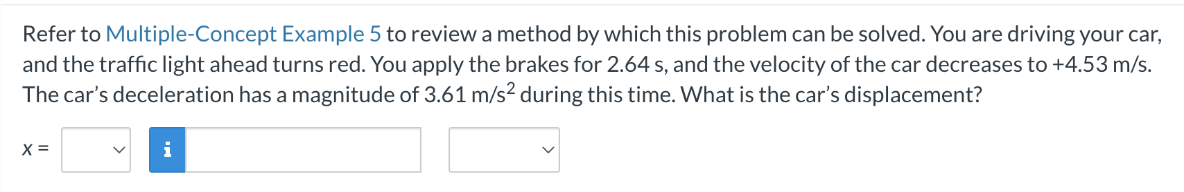 Refer to Multiple-Concept Example 5 to review a | Chegg.com