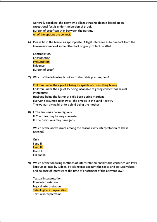 Solved Generally speaking, the party who alleges that his | Chegg.com