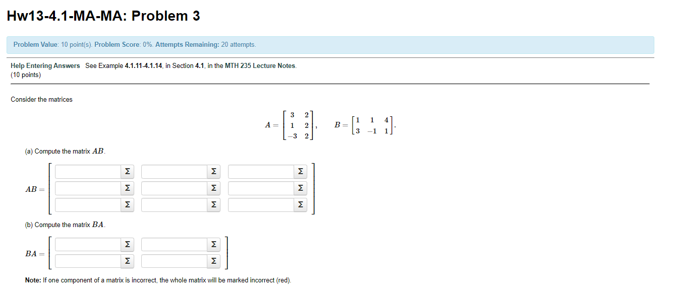 Solved Hw13-4.1-MA-MA: Problem 3 Problem Value: 10 points). | Chegg.com