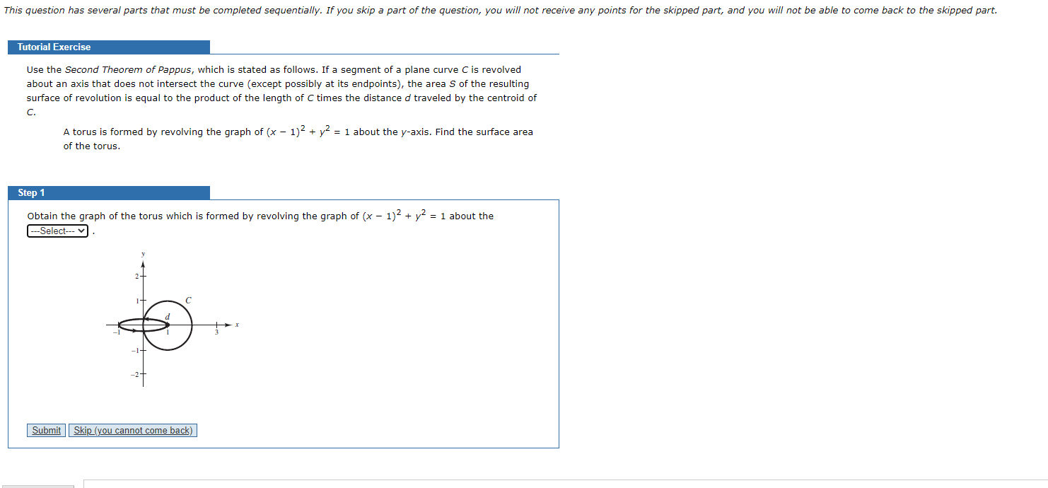 Solved U sethe SecondTheoremof Pappus, whichisstatedas | Chegg.com
