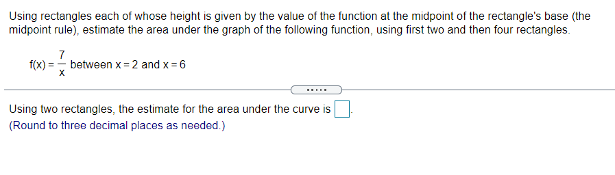 Solved Using rectangles each of whose height is given by the | Chegg.com