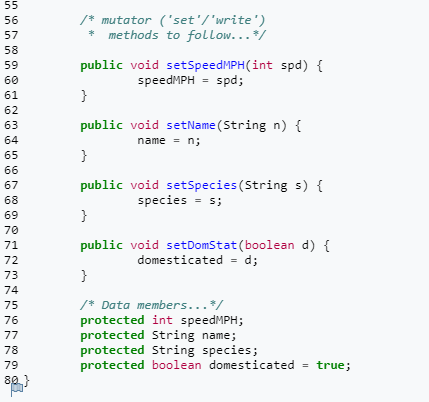 Solved Javadoc problem.. Given the enclosed java source | Chegg.com