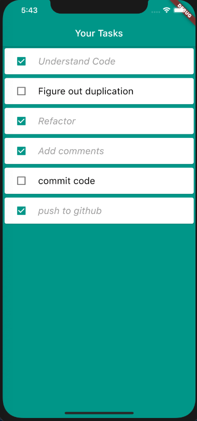 Solved REFACTORING** mport 'package:flutter/material.dart'; | Chegg.com