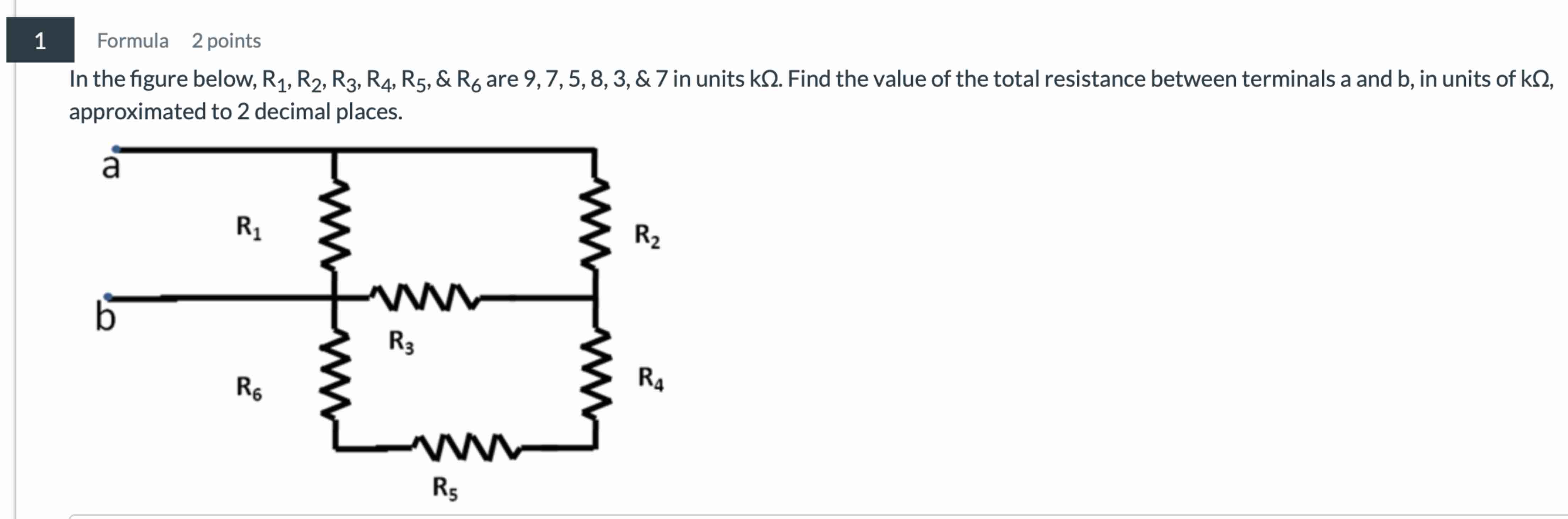 Solved In ﻿the figure below, R1,R2,R3,R4,R5,&R6 ﻿are | Chegg.com