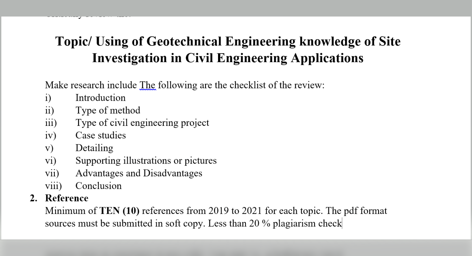 Topic/ Using of Geotechnical Engineering knowledge of | Chegg.com