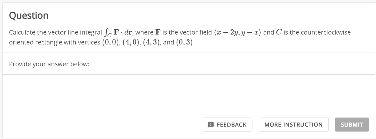 Solved Question Calculate the vector line integral ScF.dr, | Chegg.com