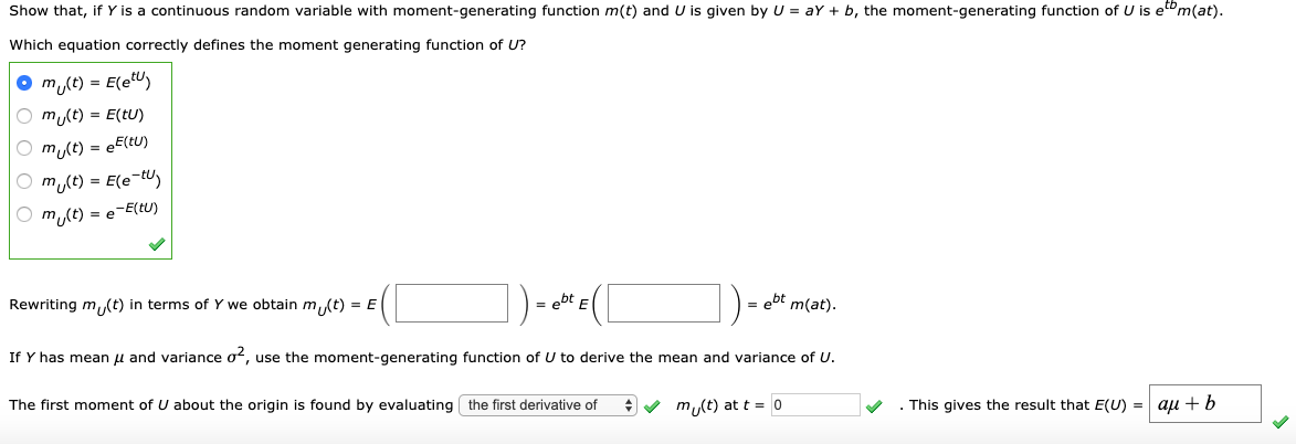 Solved Show that, if Y is a continuous random variable with | Chegg.com