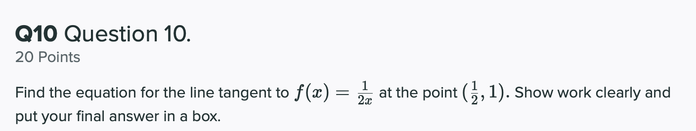 Solved Q10 Question 10. 20 Points = Find the equation for | Chegg.com