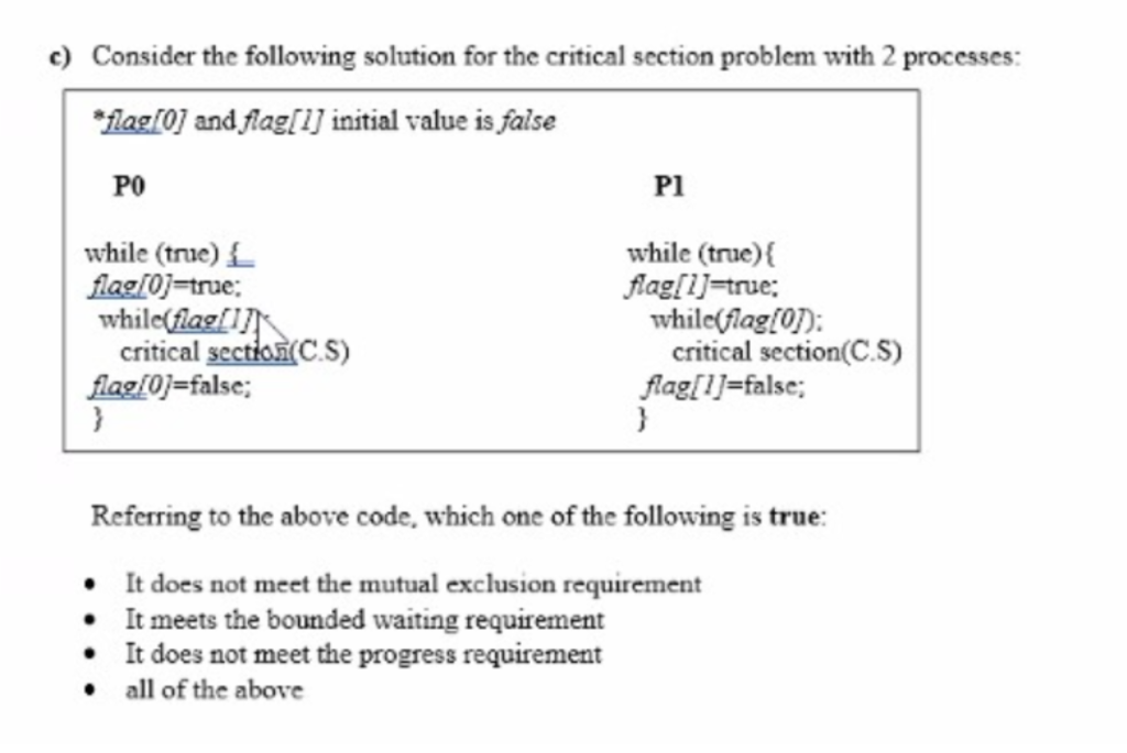 Solved c) Consider the following solution for the critical | Chegg.com