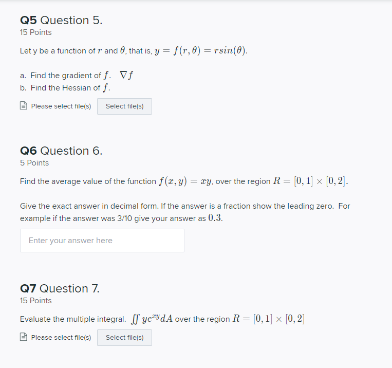 Solved Q5 Question 5. 15 Points Let y be a function of r and | Chegg.com