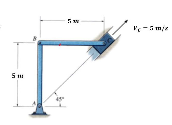 Solved Relative-motion analysis: velocity- The speed of the | Chegg.com