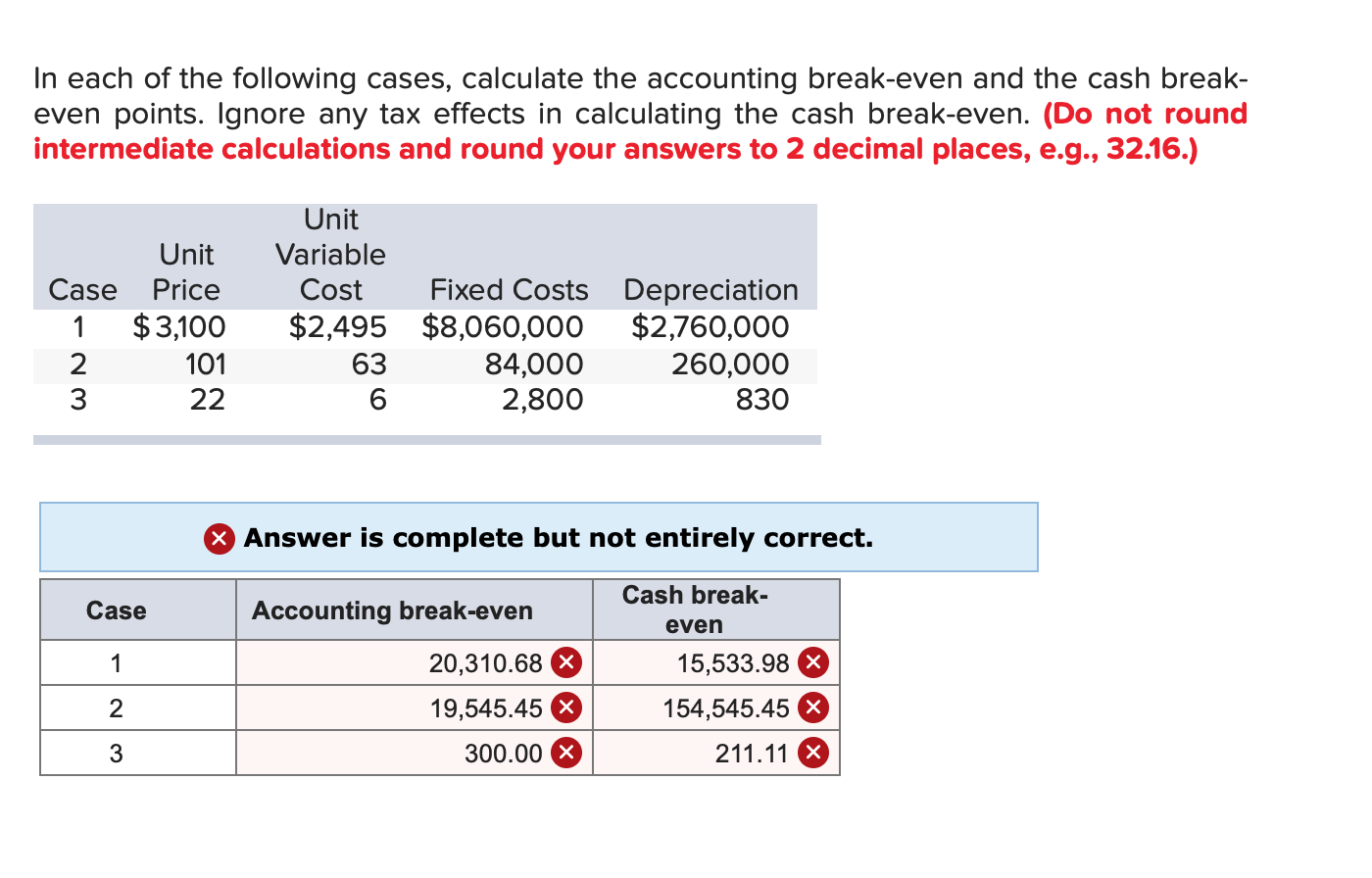 Solved In each of the following cases, calculate the | Chegg.com