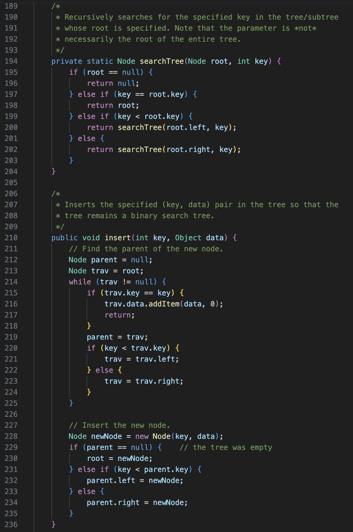 Solved he file LinkedTree. java, add code that completes the | Chegg.com