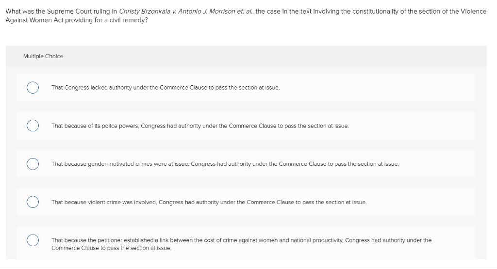Solved What was the Supreme Court ruling in Christy | Chegg.com