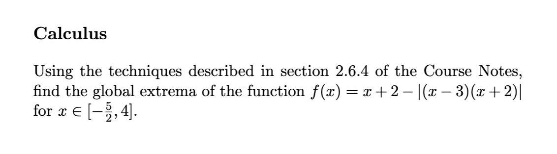 Solved Calculus Using the techniques described in section | Chegg.com