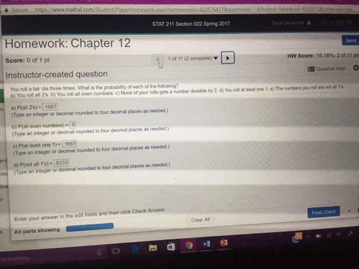 Solved Secure https://www.mathxl.com/Student/PlayerHomework | Chegg.com