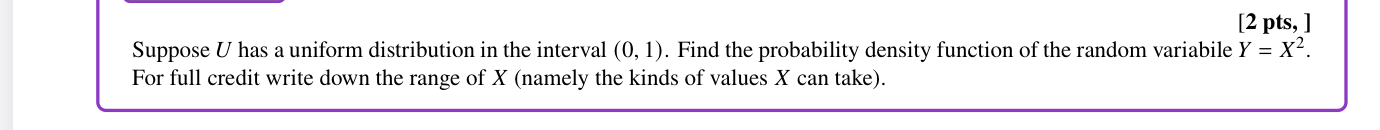 Solved Suppose U ﻿has a uniform distribution in the interval | Chegg.com