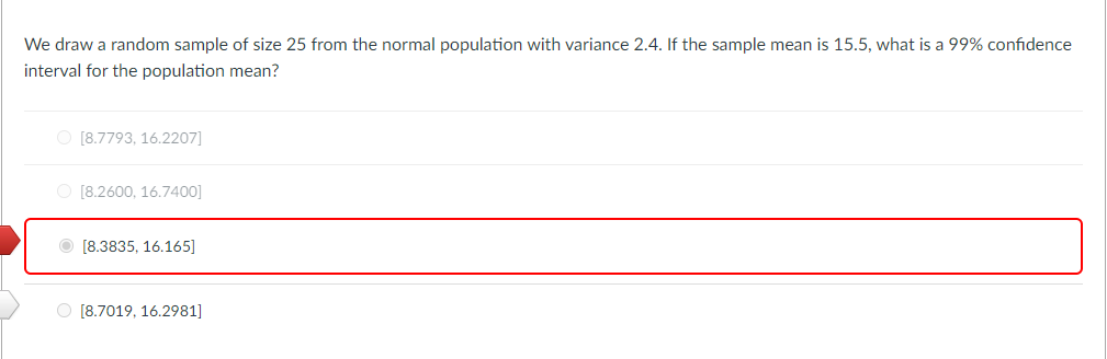 Solved We draw a random sample of size 25 from the normal | Chegg.com