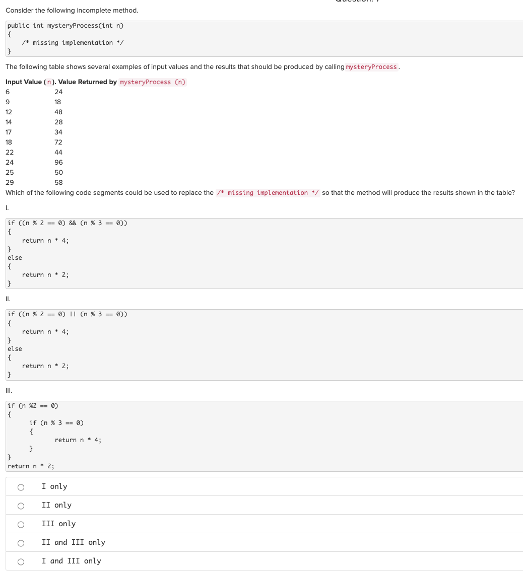 Solved Consider the following portions of code: int x,y | Chegg.com