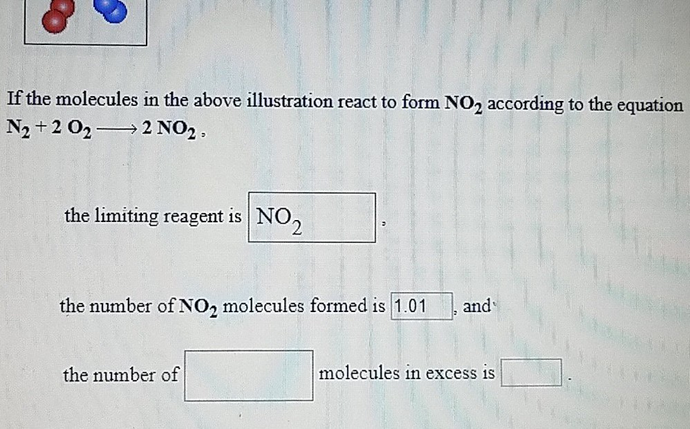 If the molecules in the above illustration react to | Chegg.com