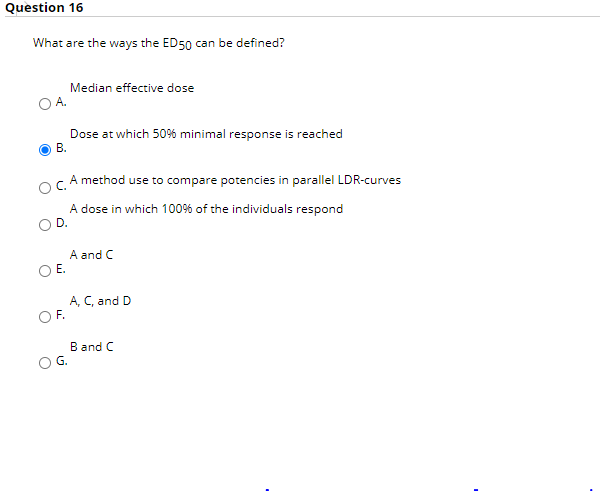 Solved Question 16 What are the ways the ED50 can be | Chegg.com