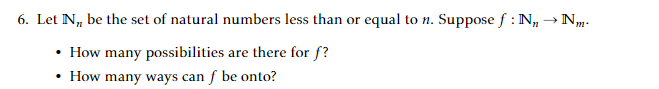 Solved 6. Let Nn be the set of natural numbers less than or | Chegg.com