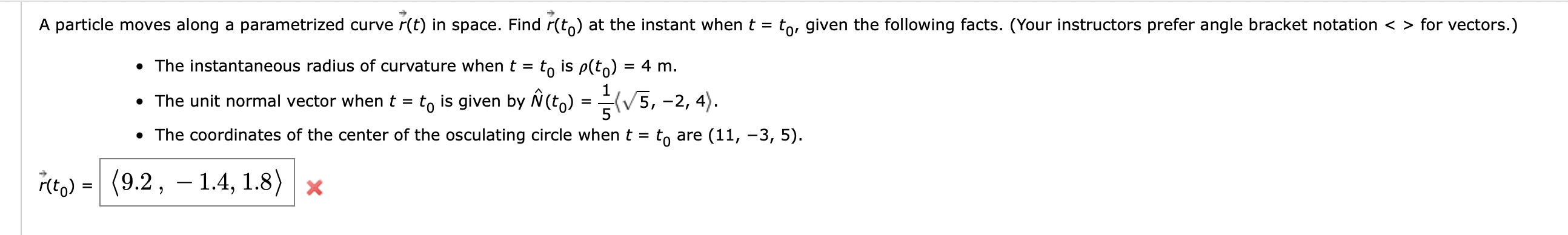 Solved A particle moves along a parametrized curve r(t) in | Chegg.com