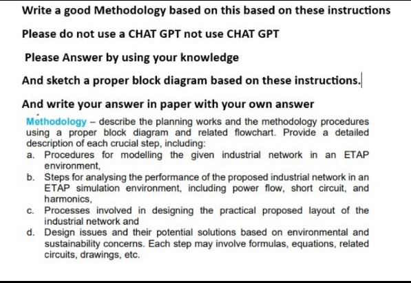 Solved Write a good Methodology based on this based on these | Chegg.com
