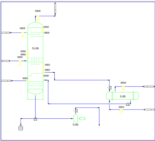 Draw a Process and Instrumentation Diagram (P&ID) for | Chegg.com