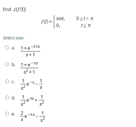 Solved find \\( \\mathscr{L}\\{f(t)\\} \\) \\[ | Chegg.com