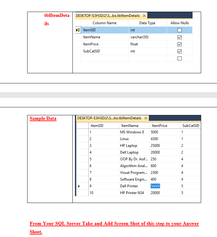 Solved Question No. 1 Perform all the following Steps and | Chegg.com