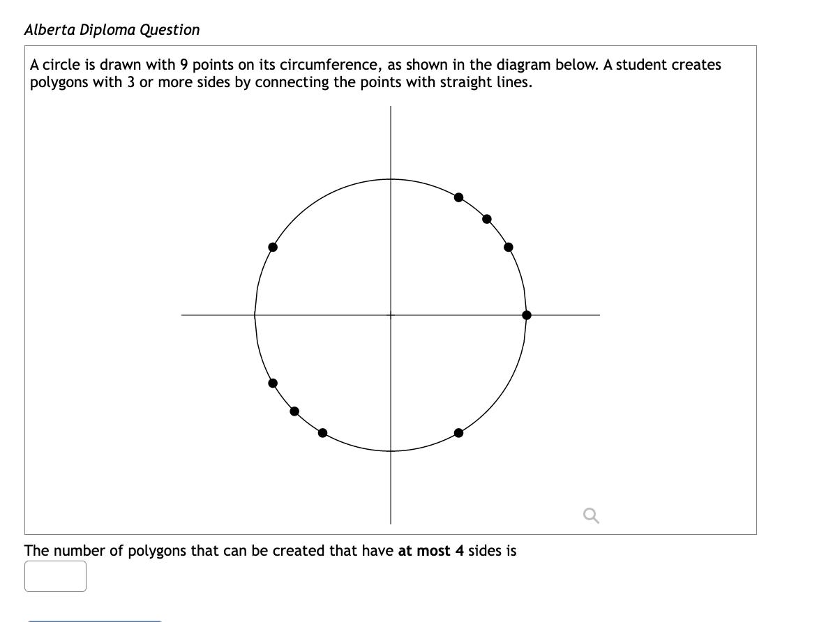 Solved A circle is drawn with 9 points on its circumference, | Chegg.com