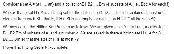 Solved Consider a set A = {1,..., an) and a | Chegg.com