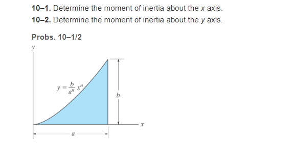 10 1 Determine The Moment Of Inertia About The X Chegg