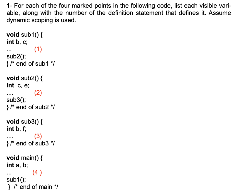 Solved 1- For each of the four marked points in the | Chegg.com