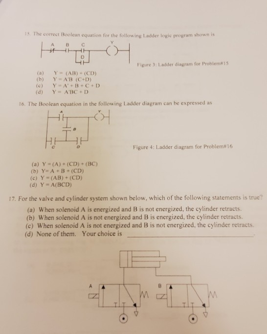 Solved 1s The Correct Boolean Equation For The Following