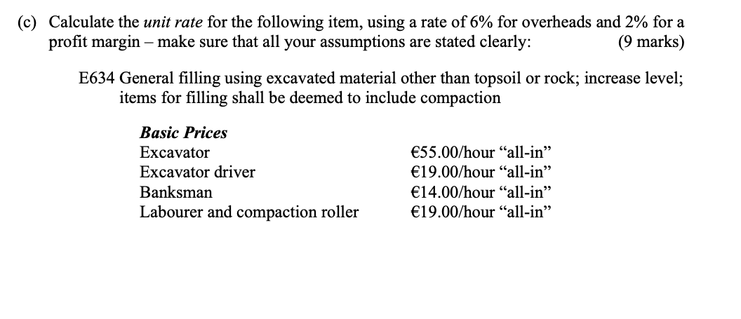 Solved (c) Calculate the unit rate for the following item, | Chegg.com