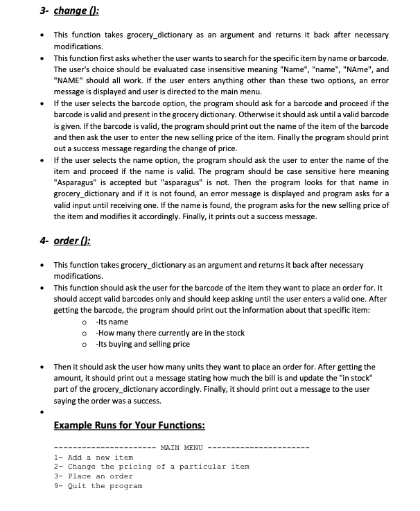 Solved You are expected to complete a starter code with | Chegg.com