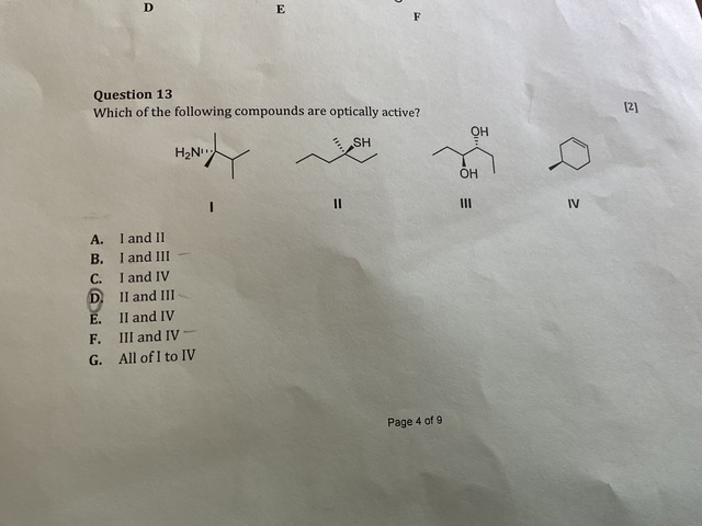 Solved Question 13 Which of the following compounds are | Chegg.com
