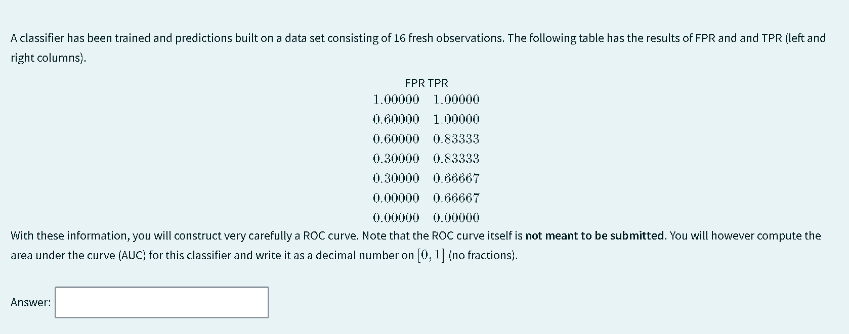 Solved A classifier has been trained and predictions built | Chegg.com