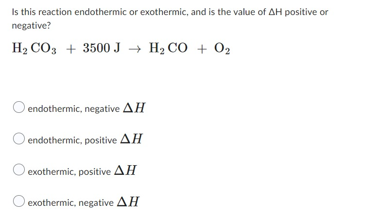 Solved Is this reaction endothermic or exothermic, and is | Chegg.com