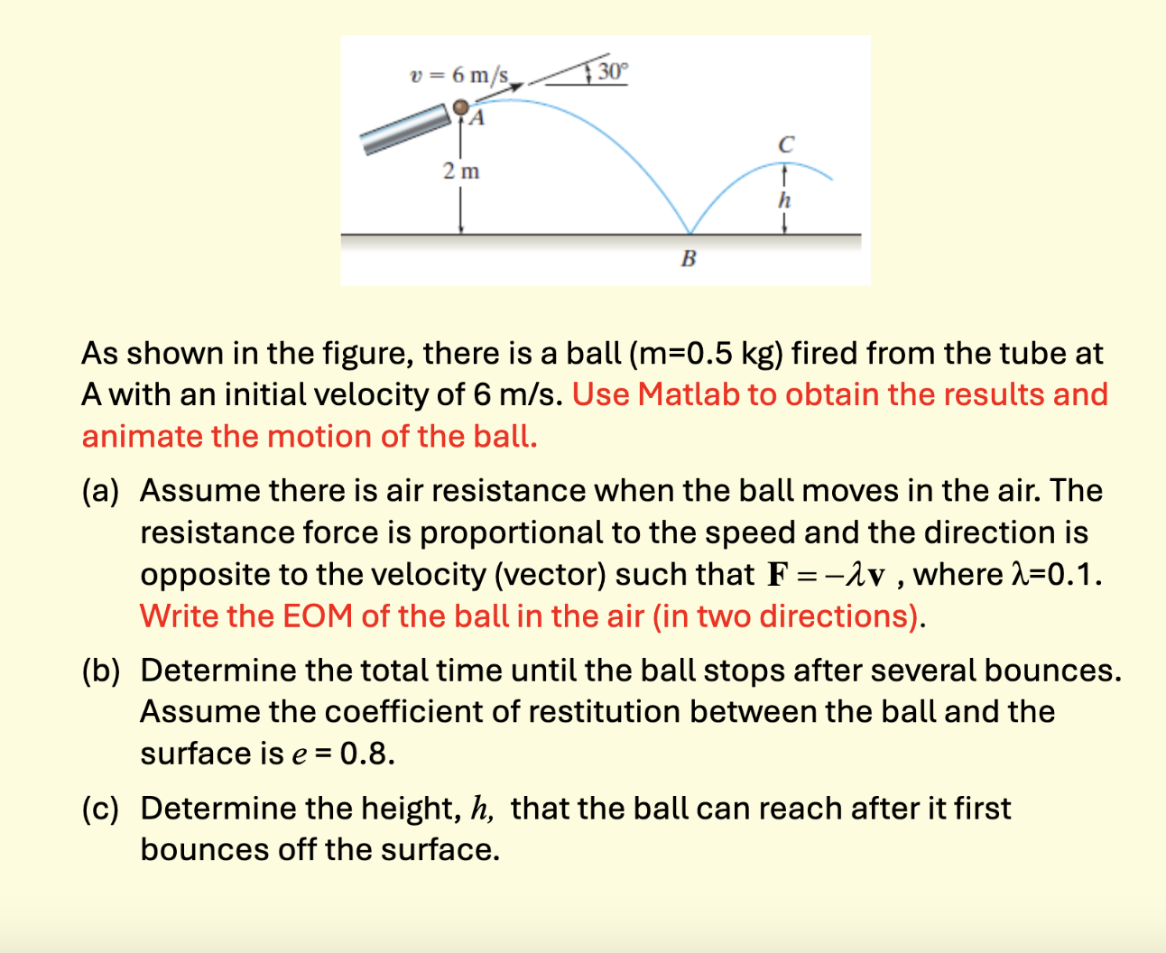 Solved As shown in the figure, there is a ball (m=0.5kg) | Chegg.com