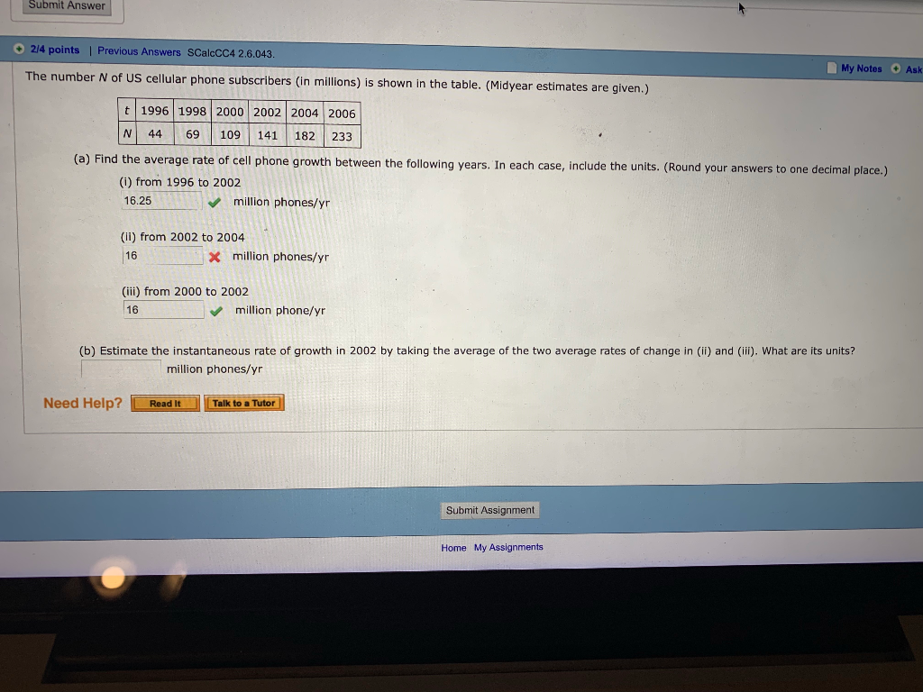 Solved Submit Answer 2/4 points | Previous Answers Scalccc4 | Chegg.com
